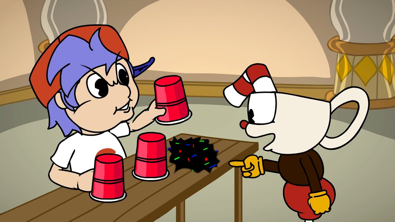 FUNKHEAD - Corrupted Boyfriend VS Cuphead - FNF Animation - YouTube
