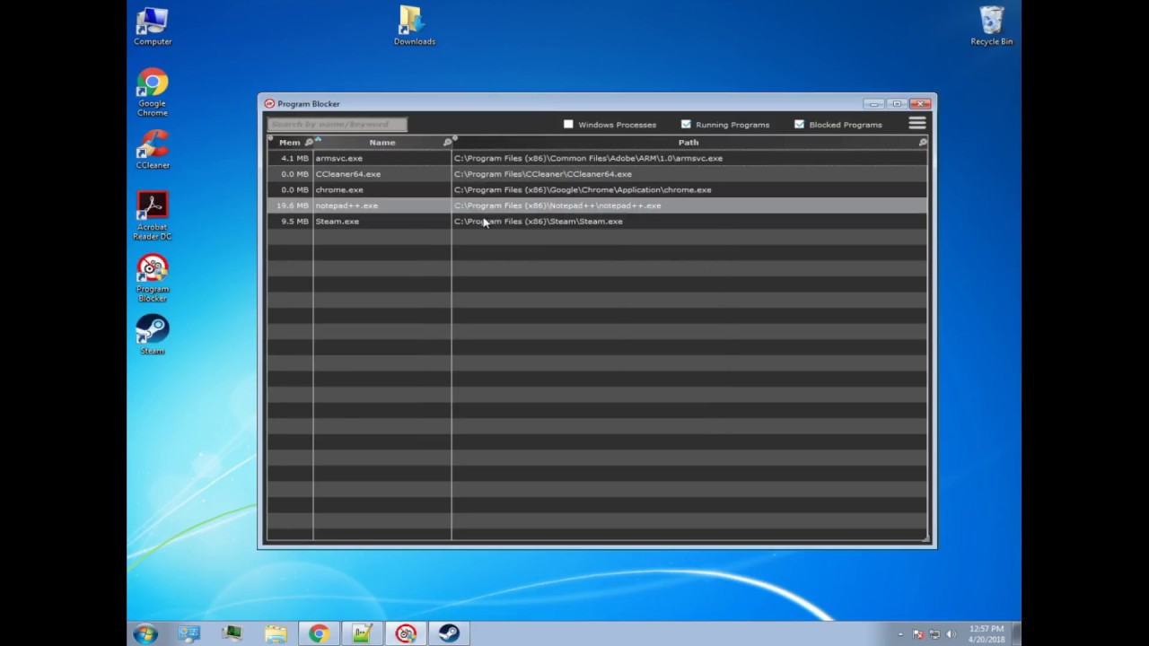New Windows 'Program Blocker' In Action - YouTube