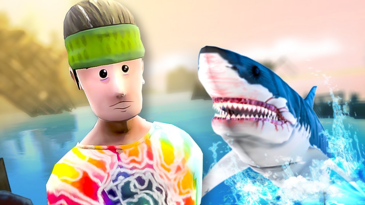 MAN GETS TAKEN BY SHARK! - Floaty Flatmates: Sam and Dan VR - HTC Vive ...