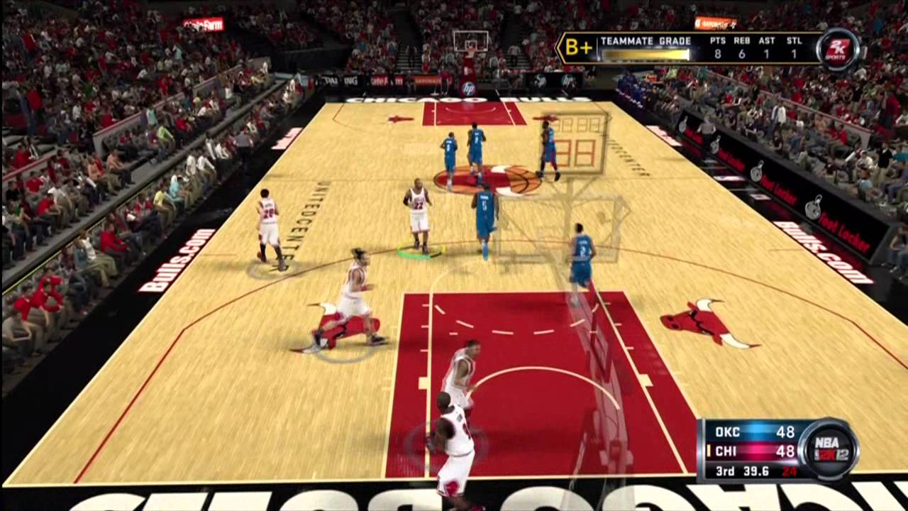 NBA 2K12 - Derrick Rose Left Hand Windmill Putback - YouTube