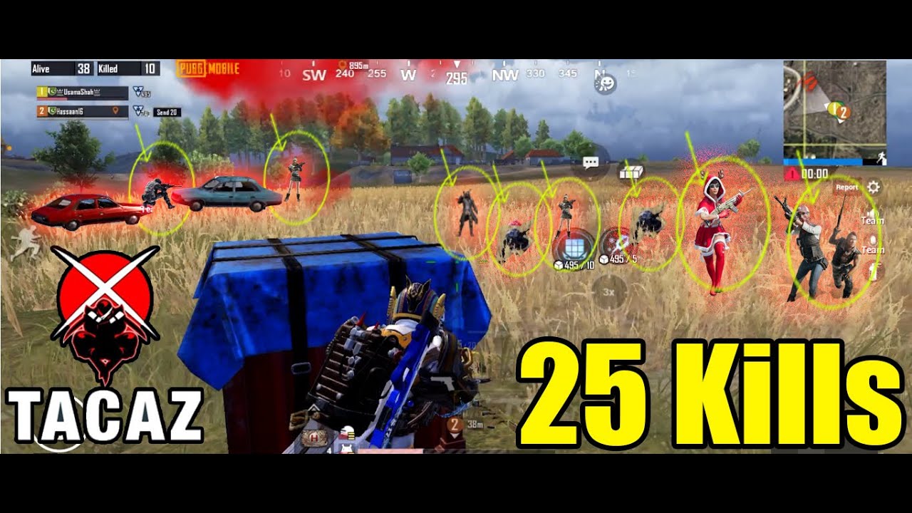 Tacaz Style 25 Kills - Insane Drop Battle - M416+6X - 4 Fingers ...