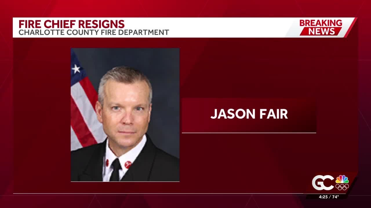 Charlotte County Fire Chief Jason Fair resigns - YouTube