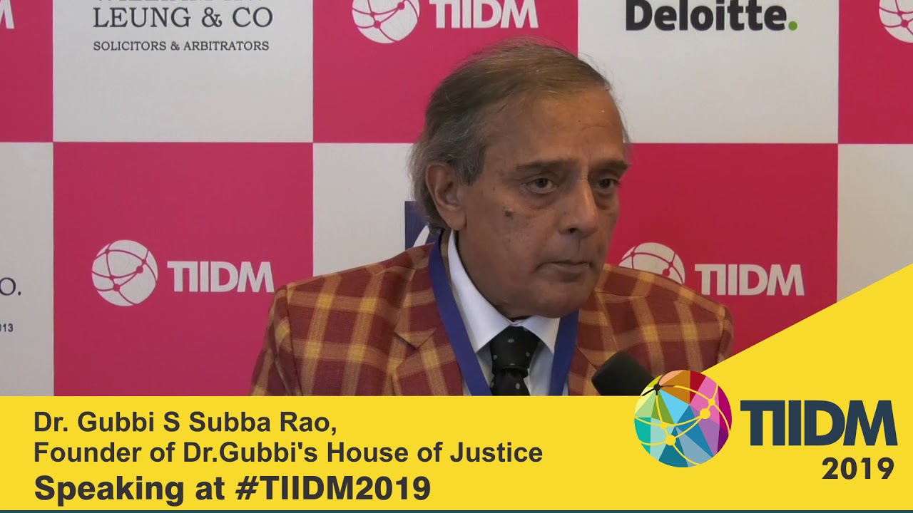 Dr.Gubbi S Subba Rao, Founder of Dr.Gubbi's House of Justice speaking ...