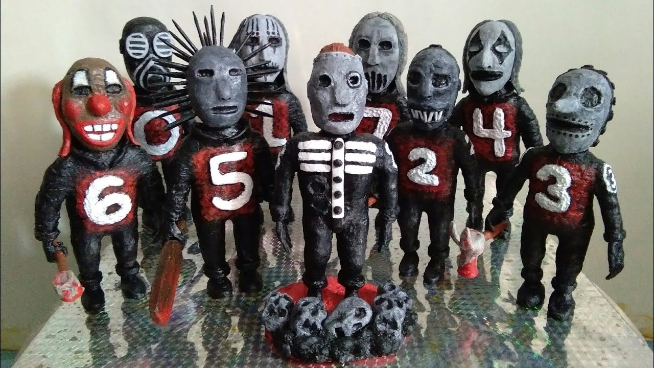 Slipknot action figure made in clay - YouTube
