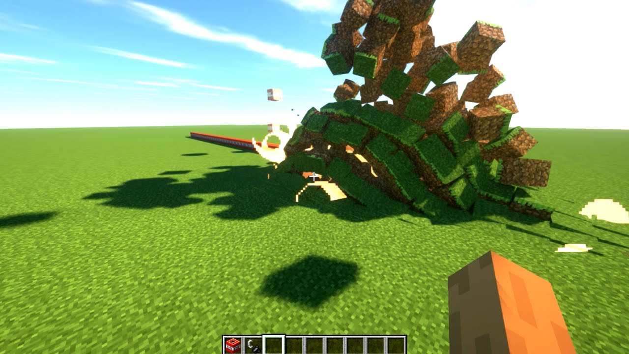 When you detonate TNT on Minecraft's highest setting. - YouTube