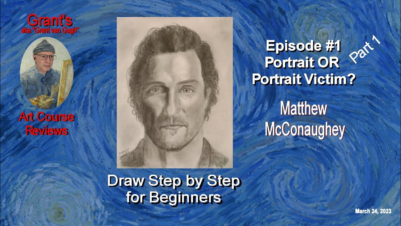 Portrait or Portrait Victim - Matthew McConaughey Draw Step by Step for ...