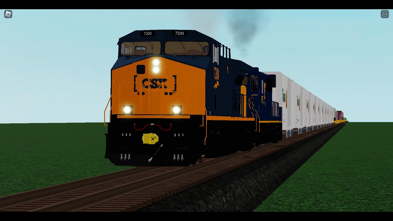 CSX CM44 Leads Reefer/Intermodal train - YouTube