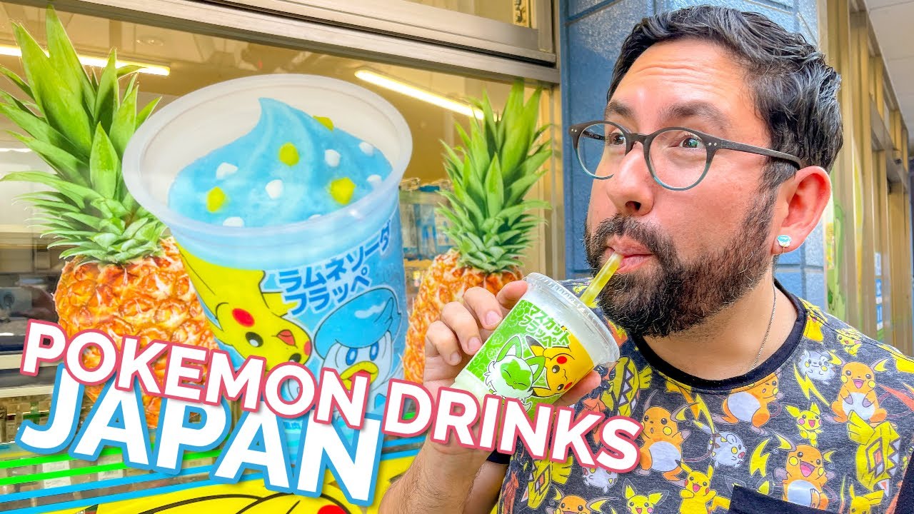 Trying ALL the Pokémon Drinks from a Japanese Convenience Store - YouTube