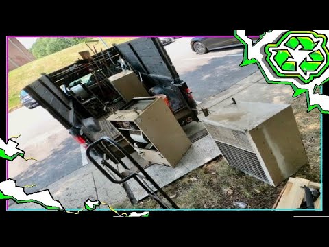 Baltimore Street Scrapping RECYCLING SCRAP METAL HUNT Air Conditioner ...
