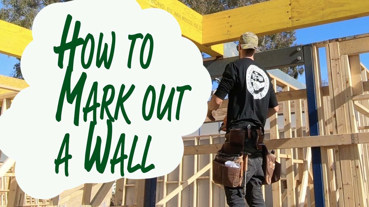 Laying Out A Wall // Frame Carpentry Australia - YouTube