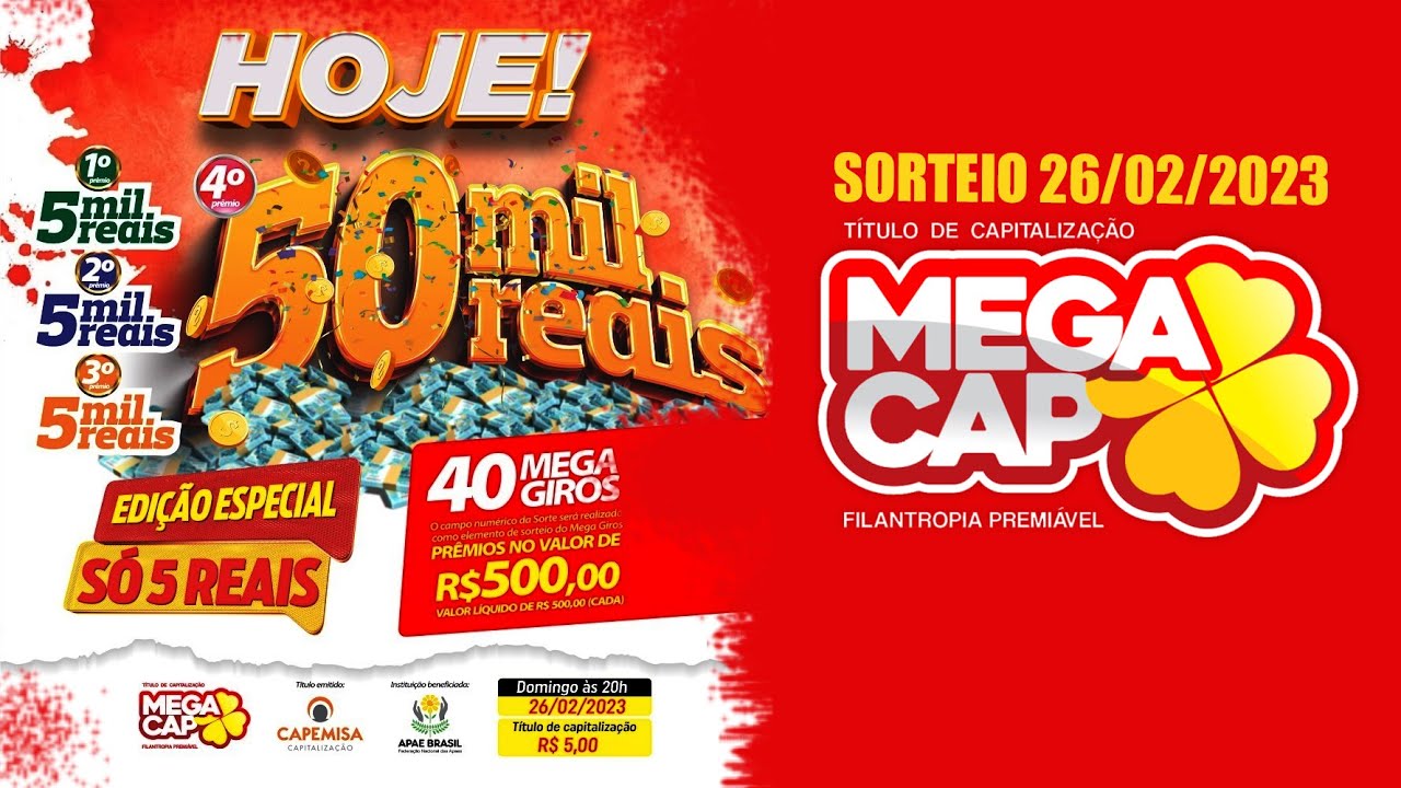 SORTEIO MEGA CAP 26/02/2023 - YouTube