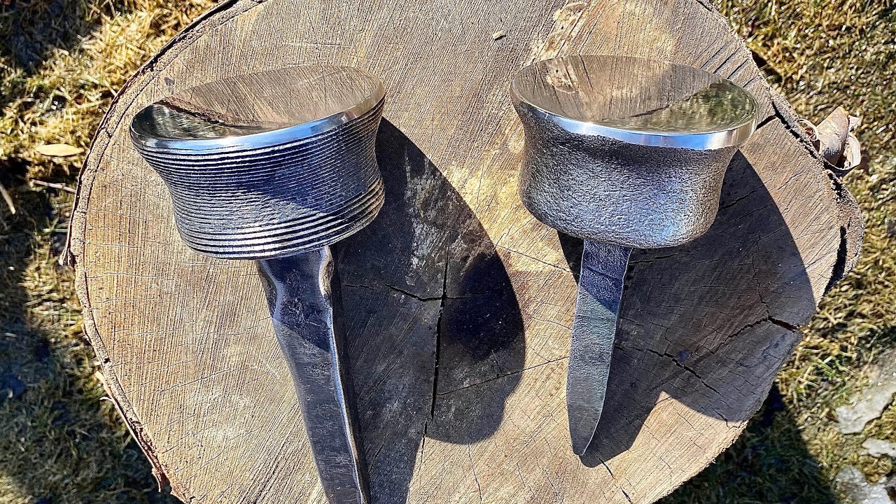 Forging a Stump Anvil - YouTube