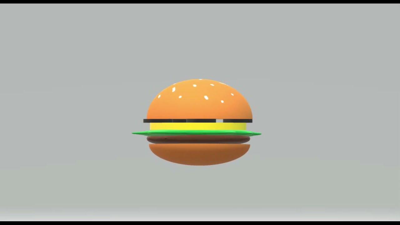 How To Make A Burger with Microsoft Paint 3D - YouTube