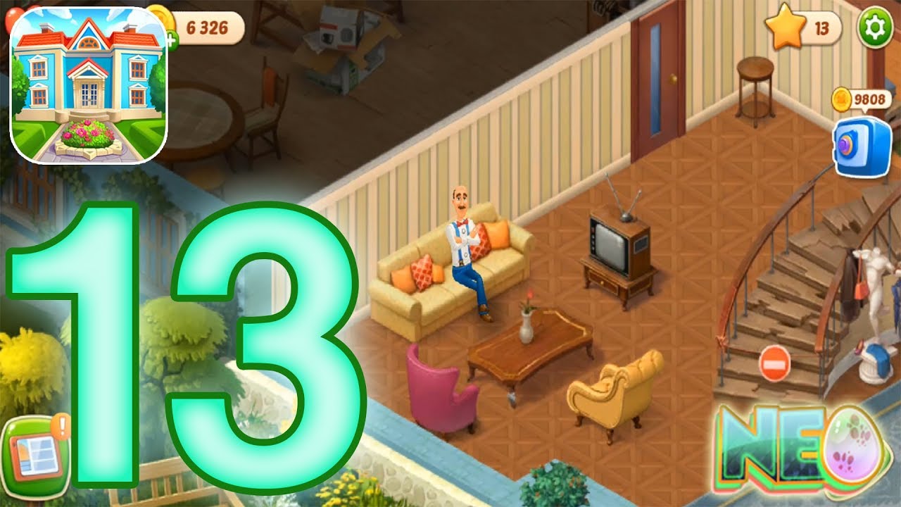 Homescapes: Gameplay Walkthrough Part 13 - New Furniture (iOS, Android ...