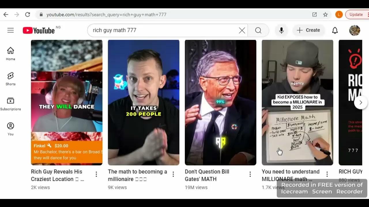 Rich guy math 777 for Millionaires - YouTube