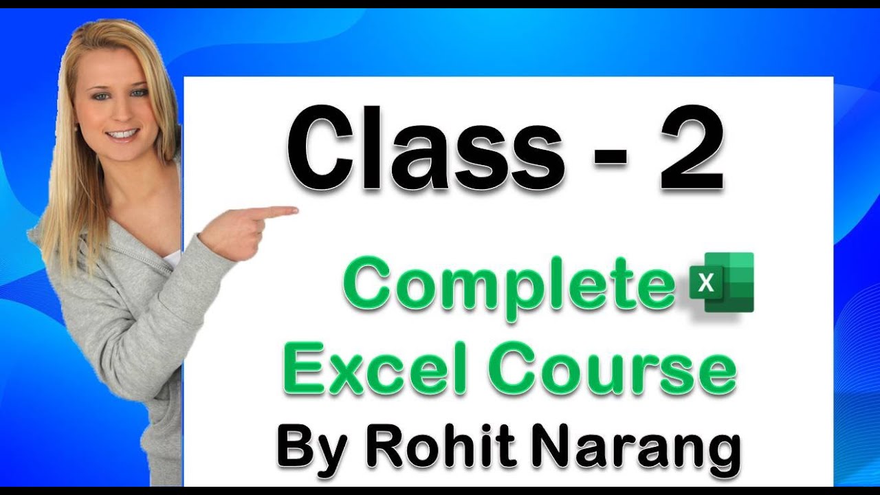 Class 2 Excel Course In 14 Days For Beginners Rohit Narang Youtube