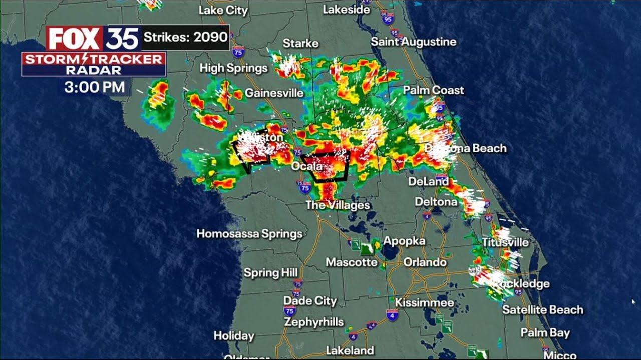 FOX 35 Storm Tracker Radar: Storms rolling into Central Florida on ...