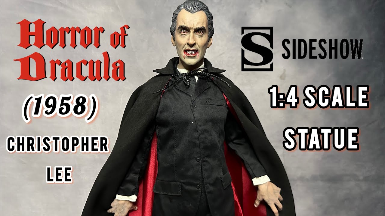Sideshow Collectibles: Dracula (1958) Premium Format Christopher Lee Dracula 1/4 Scale Statue ...