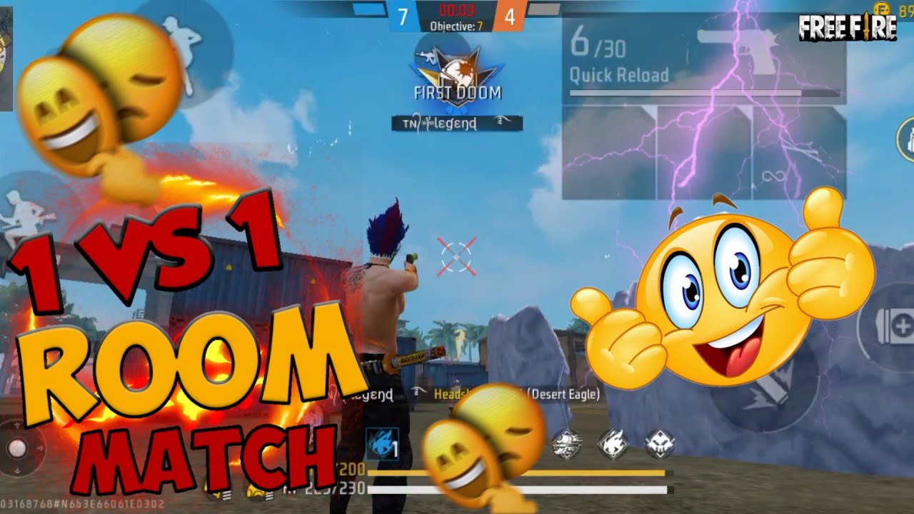 Free fire|1 vs 1 match|Room Match|funny video Tamil|CSM TAMIZHAN 🤣😎 ...