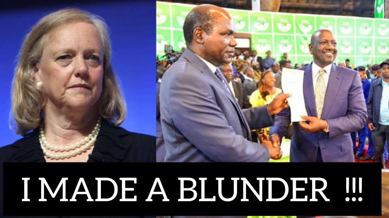 Ruto SAD as Meg Whitman makes a SUDDEN U TURN on Kenya's 2022 ...