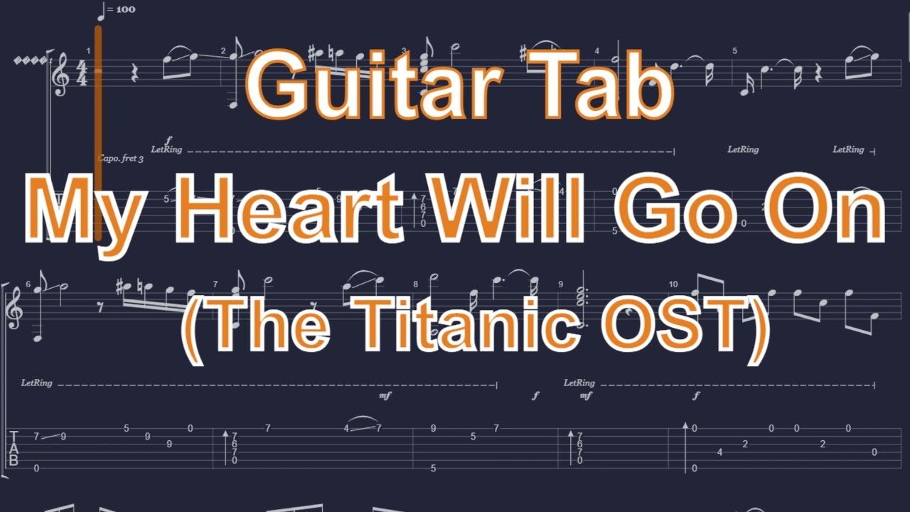 My heart will go on (Titanic) - Guitar Tab Solo - YouTube