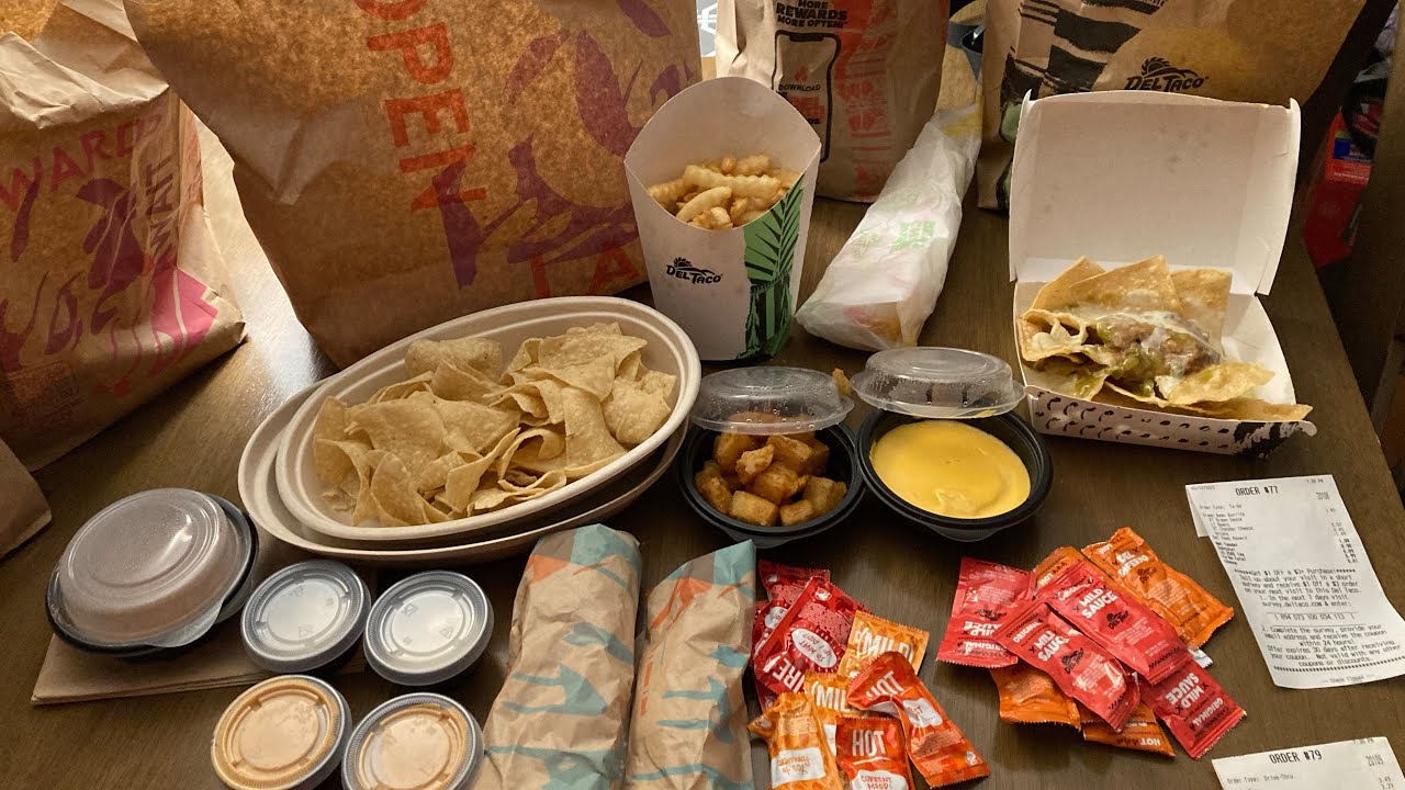 Taco Bell & Del Taco Rewards FREE FOOD - YouTube