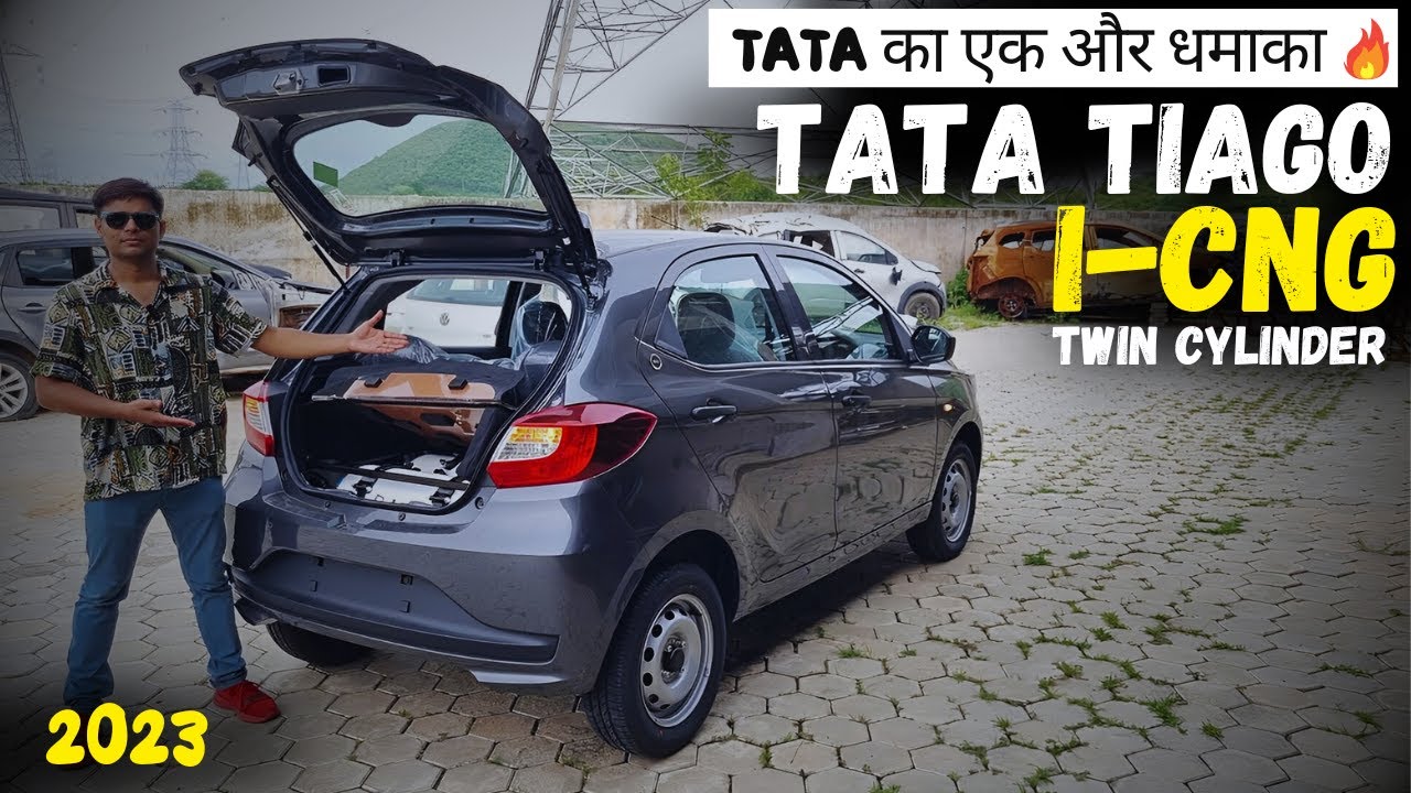 2023 tata tiago i-cng XM second base model @6.90 lakh I value for money ...