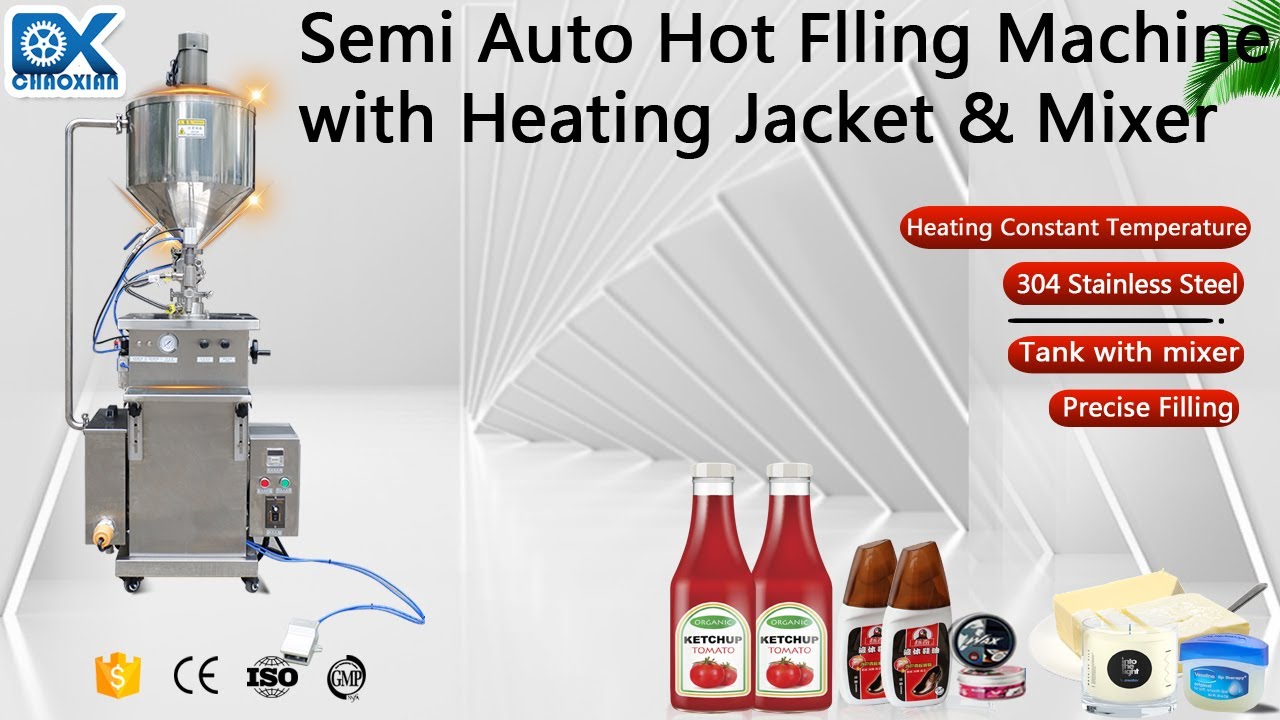 Hot liquid filling machine, semi auto water heating cycle filling ...