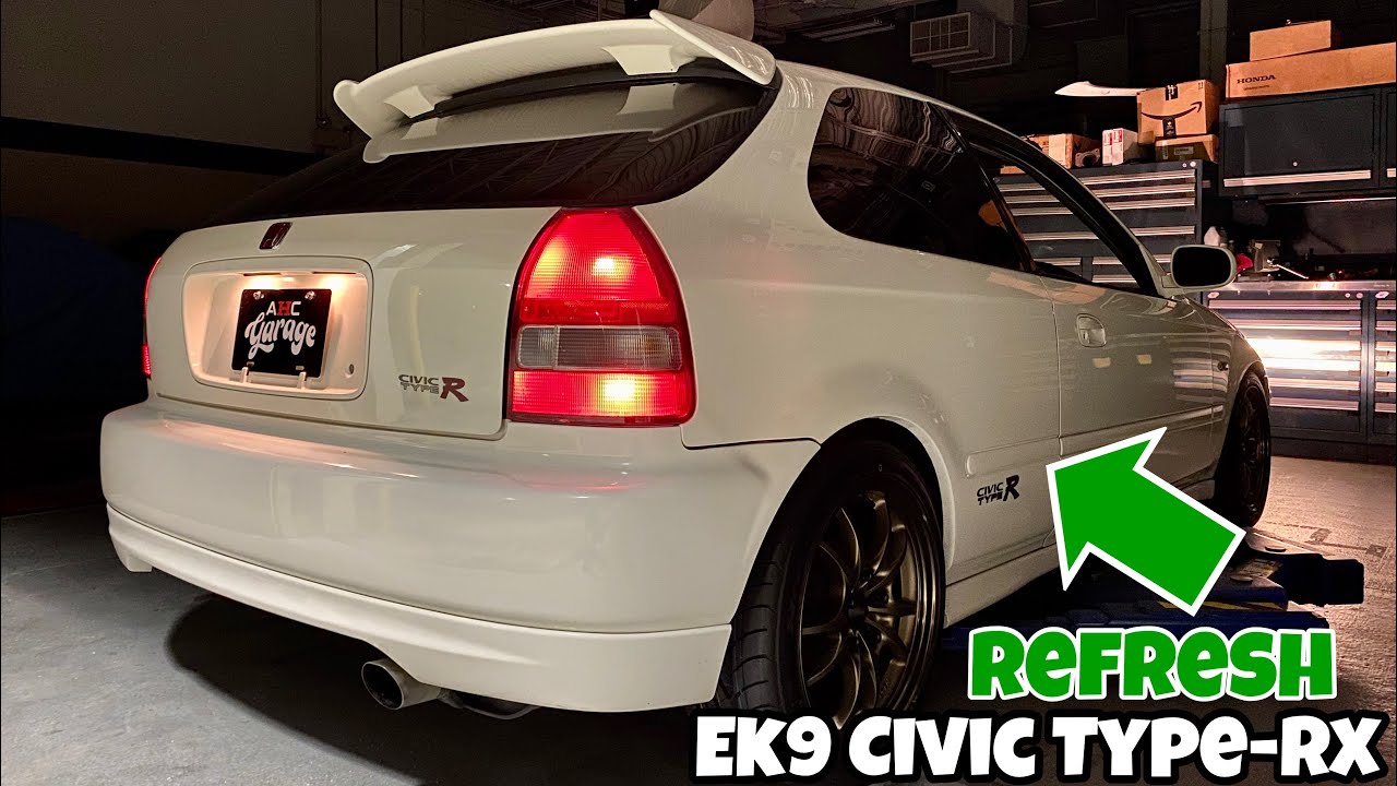Honda EK9 CTR Refresh Build - Brand New JDM CTR Headlights Emblems and ...