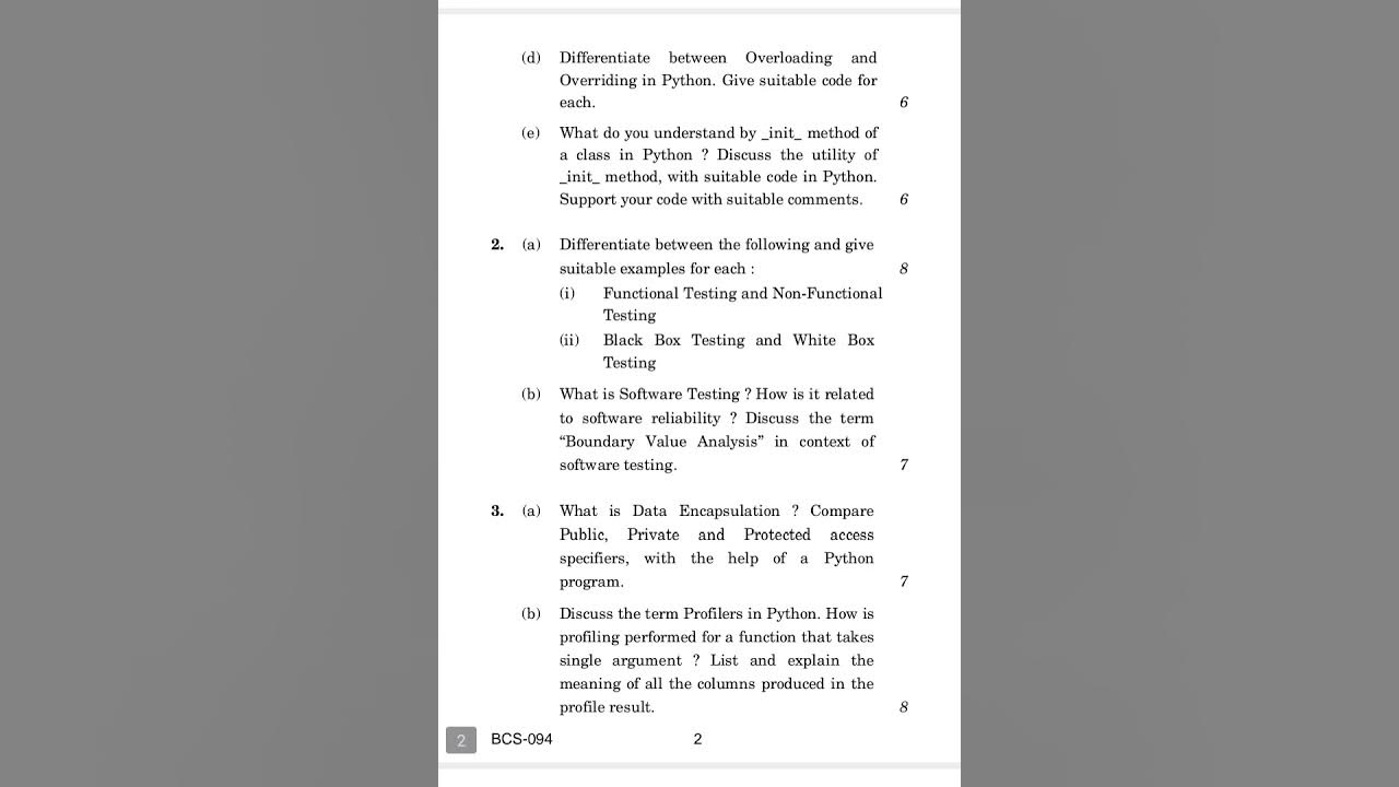 BCS-094 DECEMBER-2022 QUESTION PAPER IGNOU - YouTube