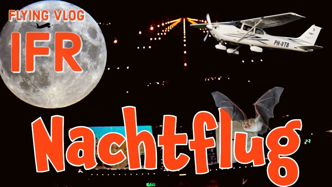 Flying at #Night! IFR to #Münster and #Niederrhein with the #Cessna 172 ...