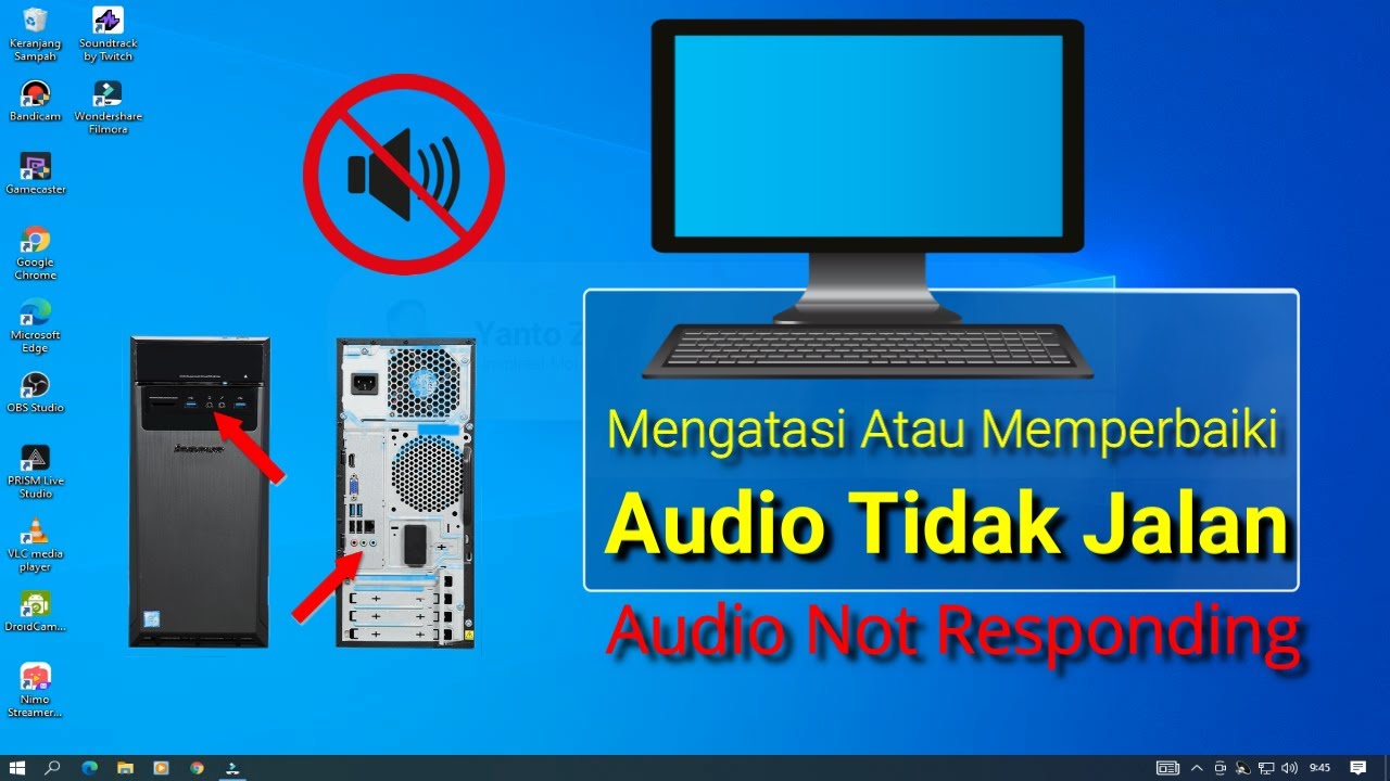 CARA MENGATASI AUDIO PC/LAPTOP WINDOWS 7,8,10 TIDAK AKTIF - YouTube
