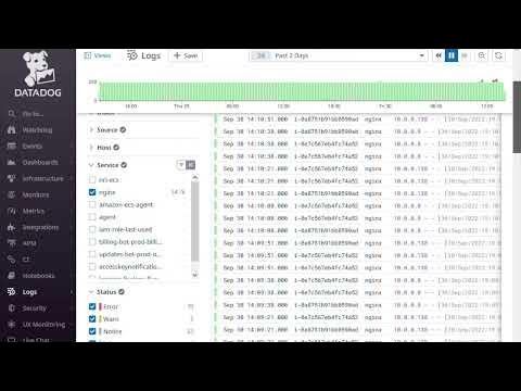 DataDog Logs: using search, filter and sort operations. - YouTube