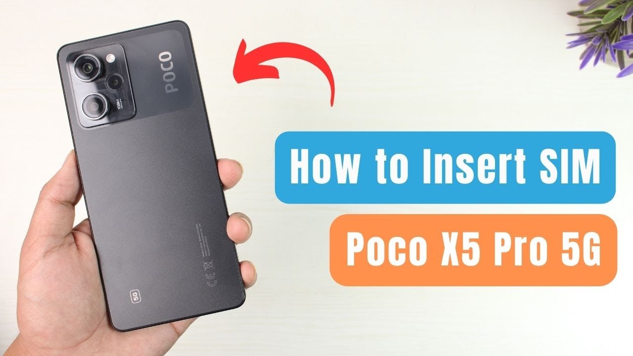 Poco X5 Pro How to Insert SIM - YouTube