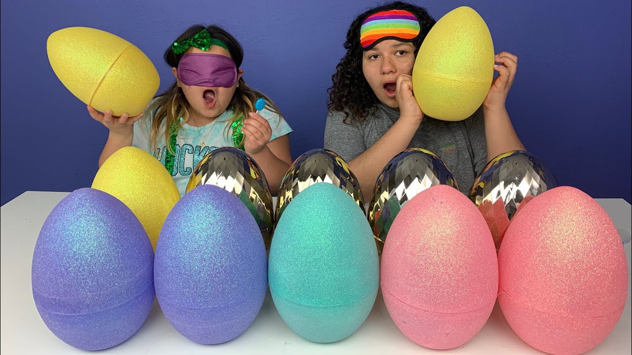 GIANT Easter Egg SLIME Switch Up Challenge - YouTube