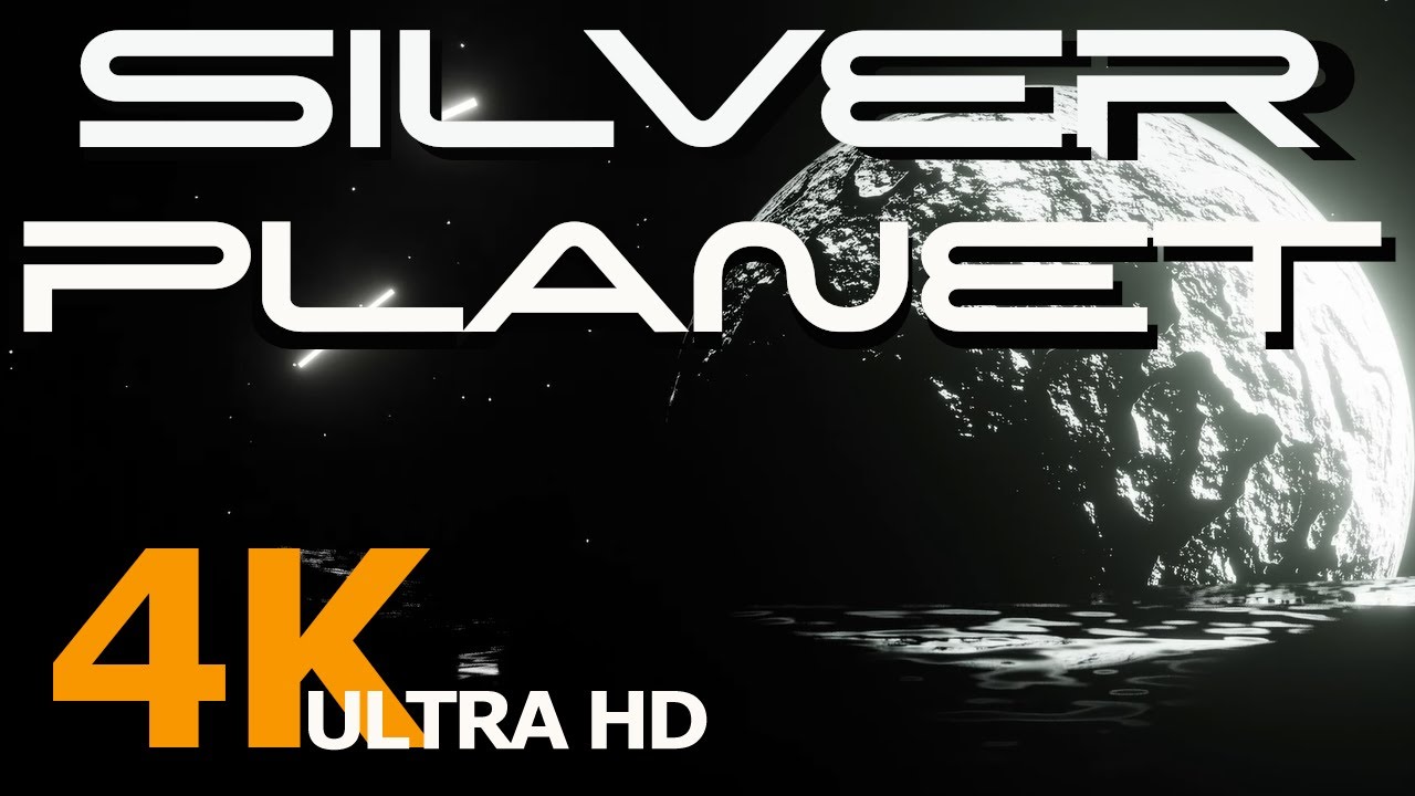 Wave Breeze on Silver Planet | Futuristic Screensaver | 5 Hours | #cosmos #galaxy #universe # ...