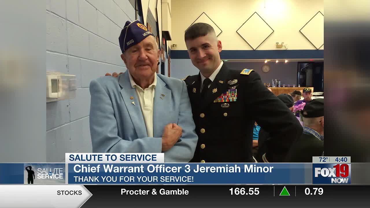 Salute to Service: Chief Warrant Officer 3 Jeremiah Minor - YouTube