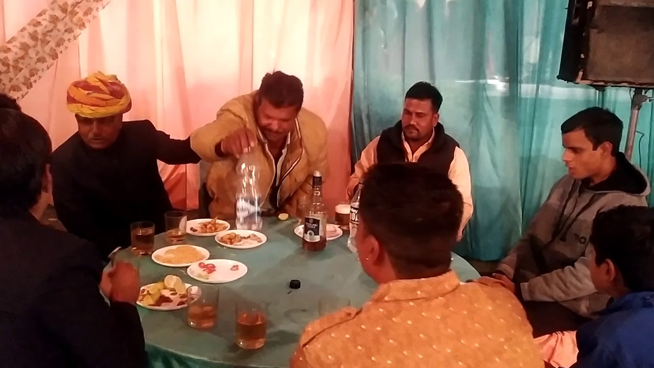 Rajput mahfil party in Hadoti resort, Bhilwara, Rajasthan - YouTube