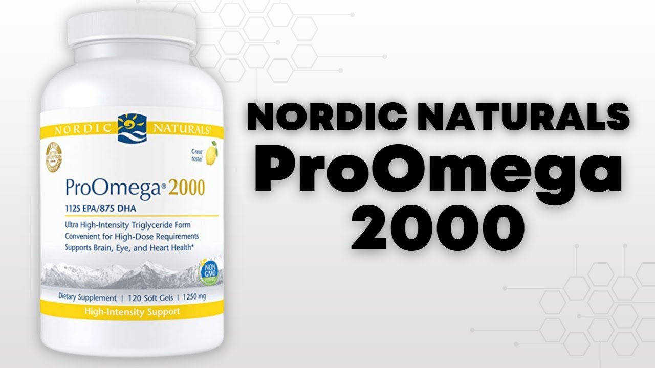 Nordic Naturals ProOmega 2000 | Ultra High-Potency Fish Oil - YouTube