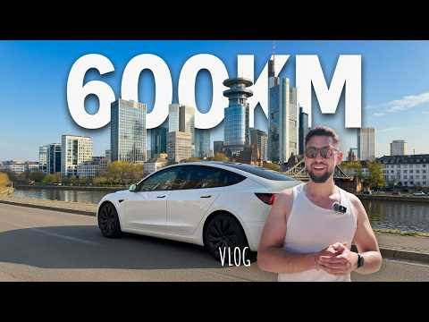 600 KM mit dem Tesla Model Y Standard – Frankfurt & jede Menge Ladestopps