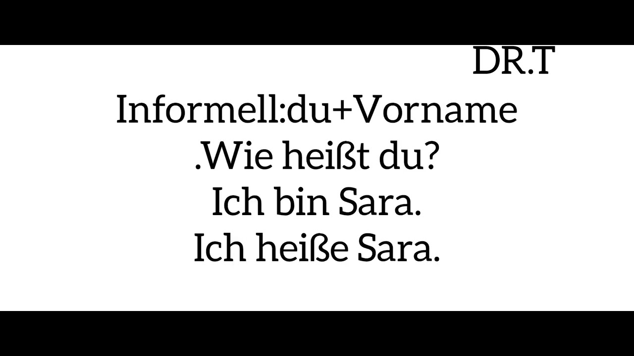 how to ask Name- Formal and informal - YouTube