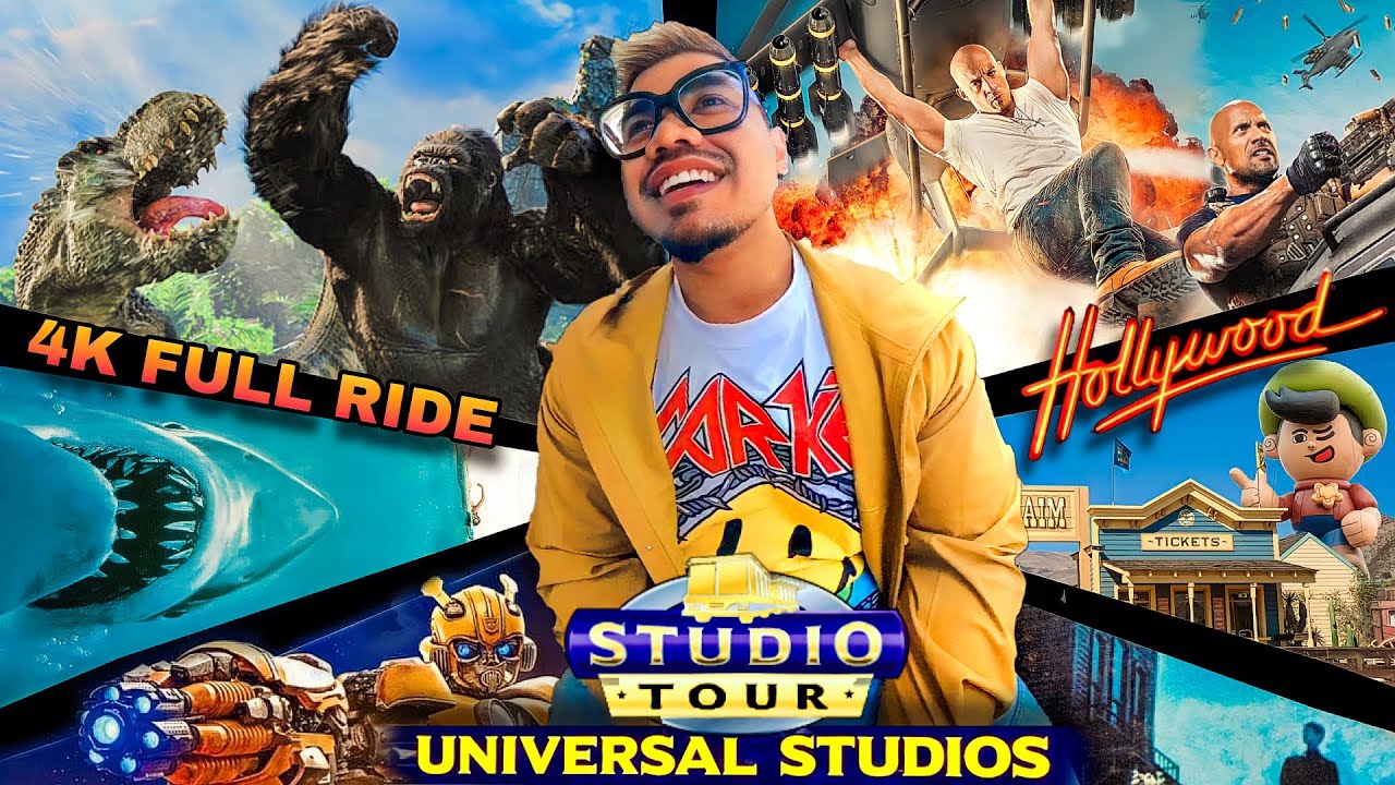 Studio Tour 2023, Universal Studios Hollywood | 4K FULL RIDE | Fast ...