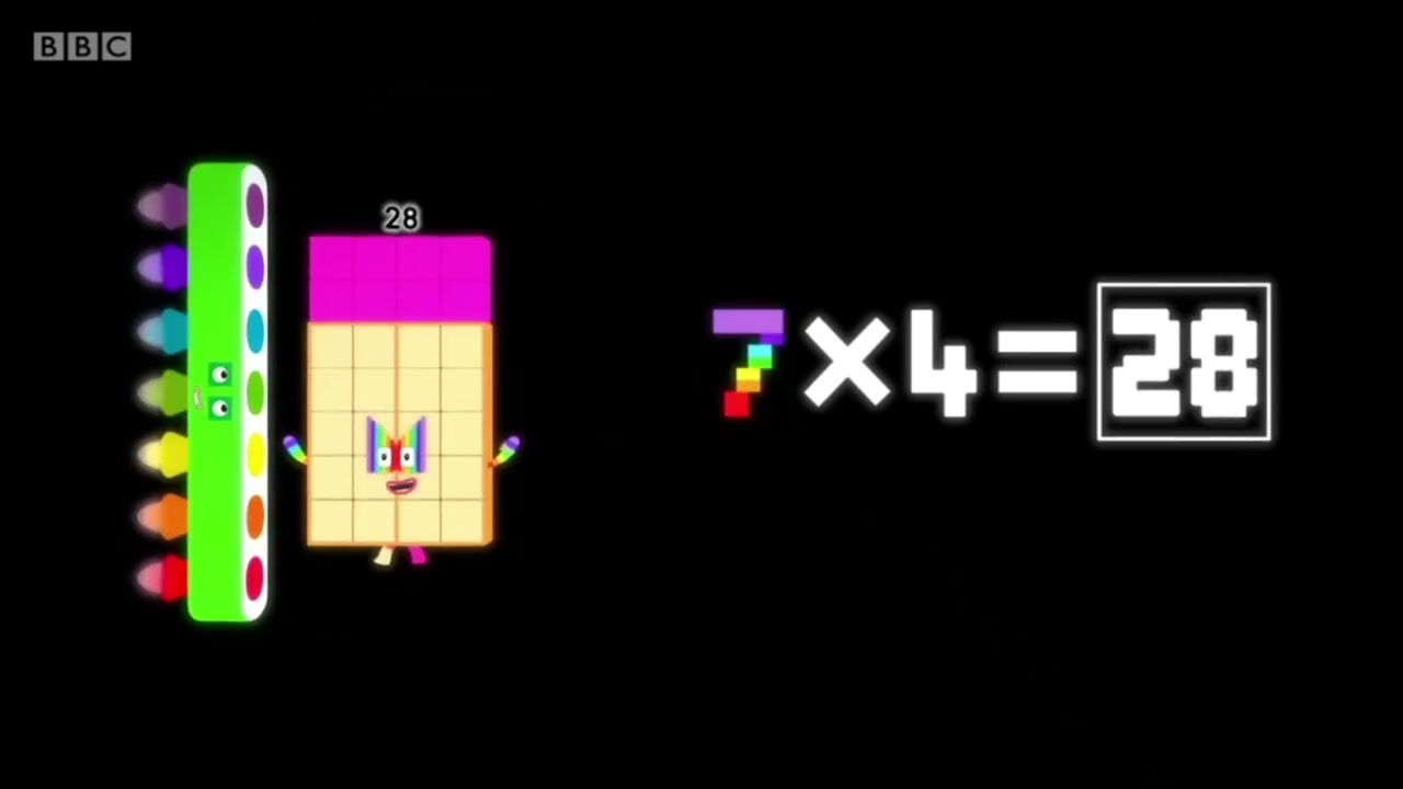 Numberblocks 4 Times Table - YouTube