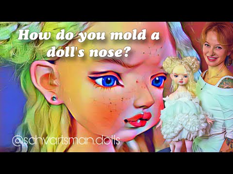 How to mold a doll's nose - YouTube