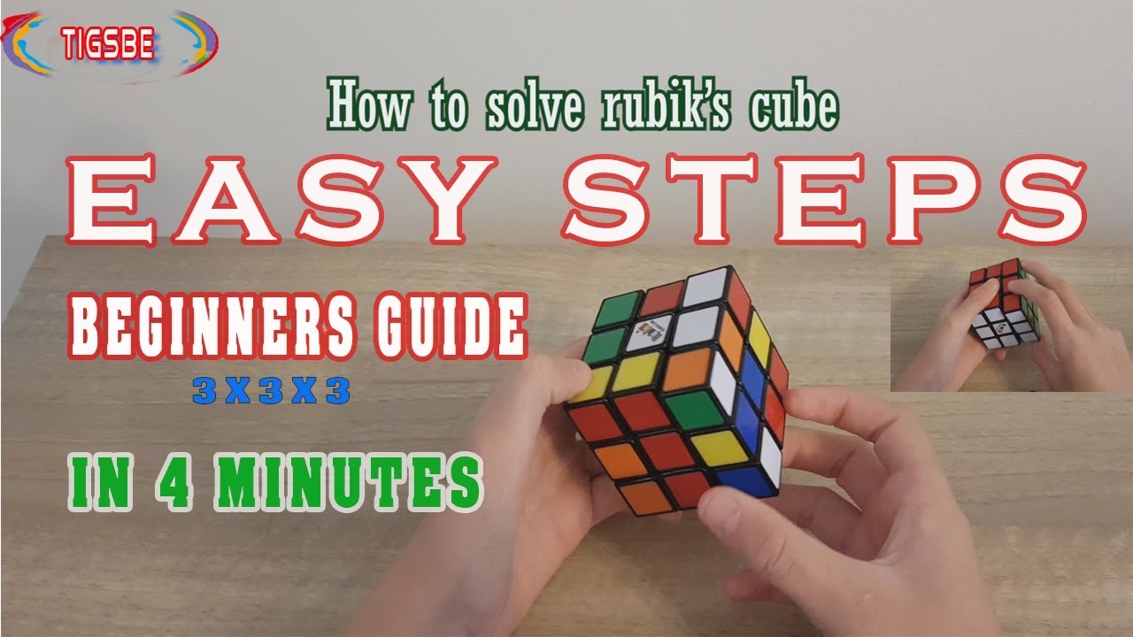 How to solve rubiks cube ! Easy steps. Tutorial for all ages and groups ...