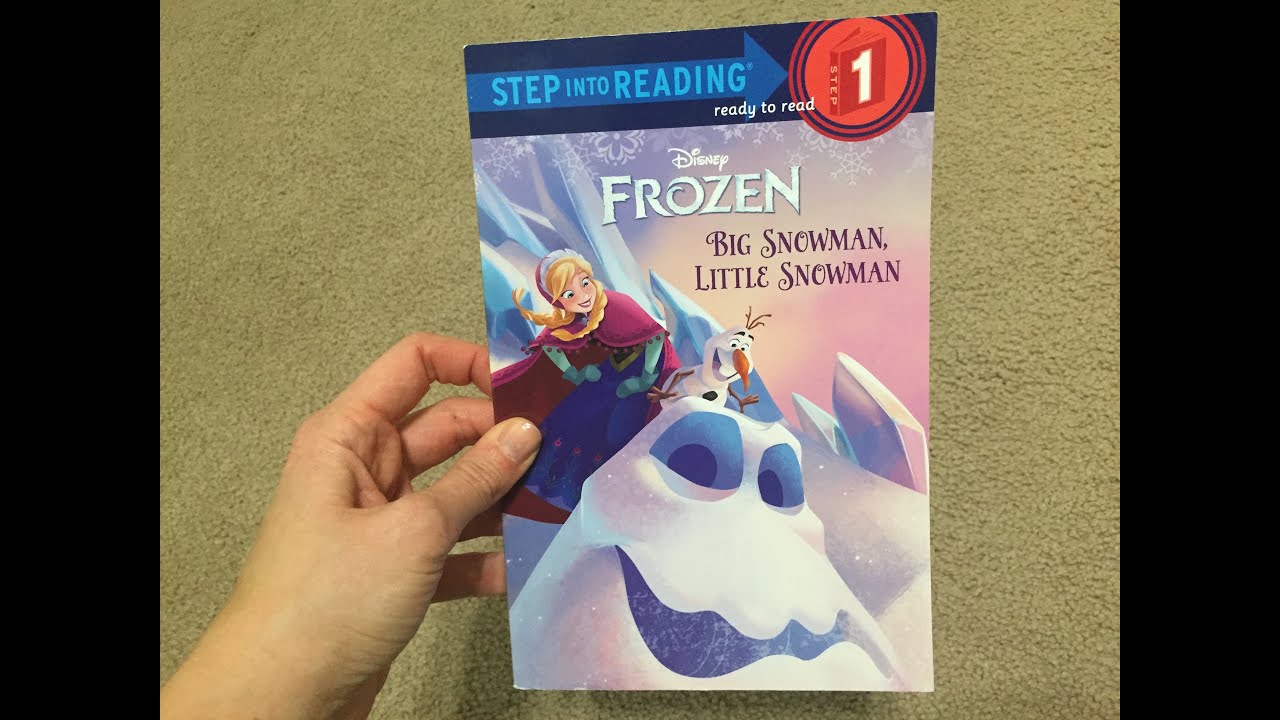 Disney Frozen Book Anna Elsa Olaf Hans Let It Go BIg Snowman Little ...