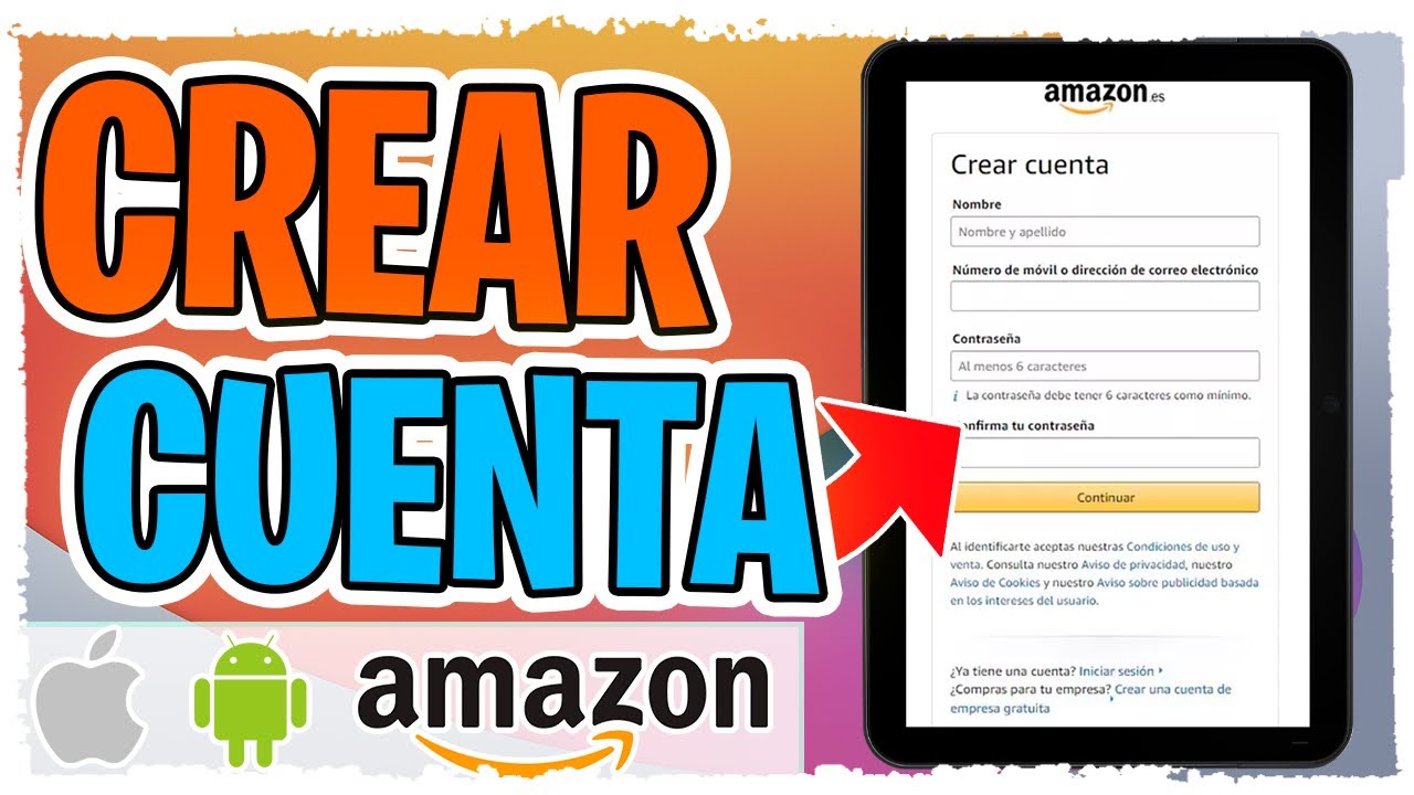 Como Crear una Cuenta de Amazon en Tablet - YouTube