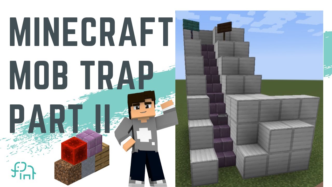 How to Build a Minecraft Mob Traps - Part II | Beginner Minecraft Building Tutorial - YouTube