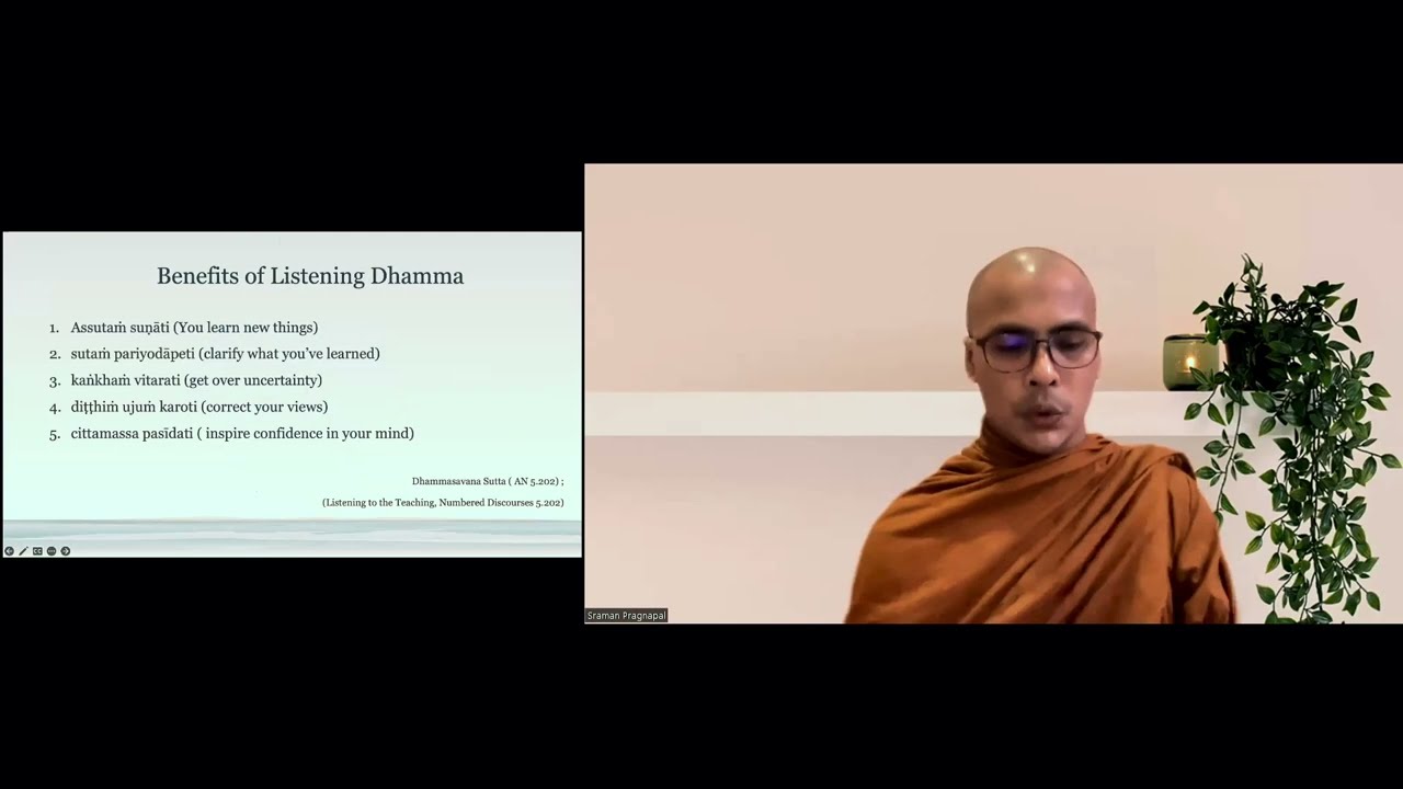 Five Benefits of Listening Dhamma//Dhammasavana Sutta // Bhikkhu ...