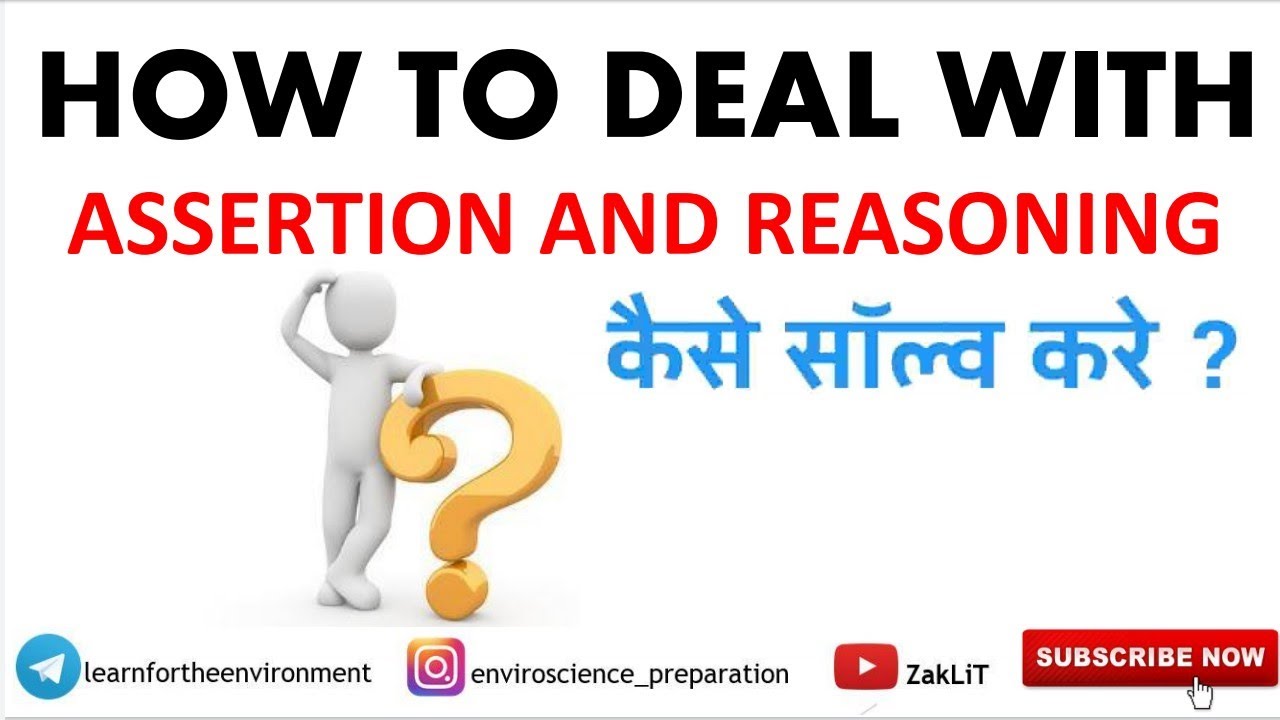 How To Deal With Assertion & Reasoning Questions - YouTube